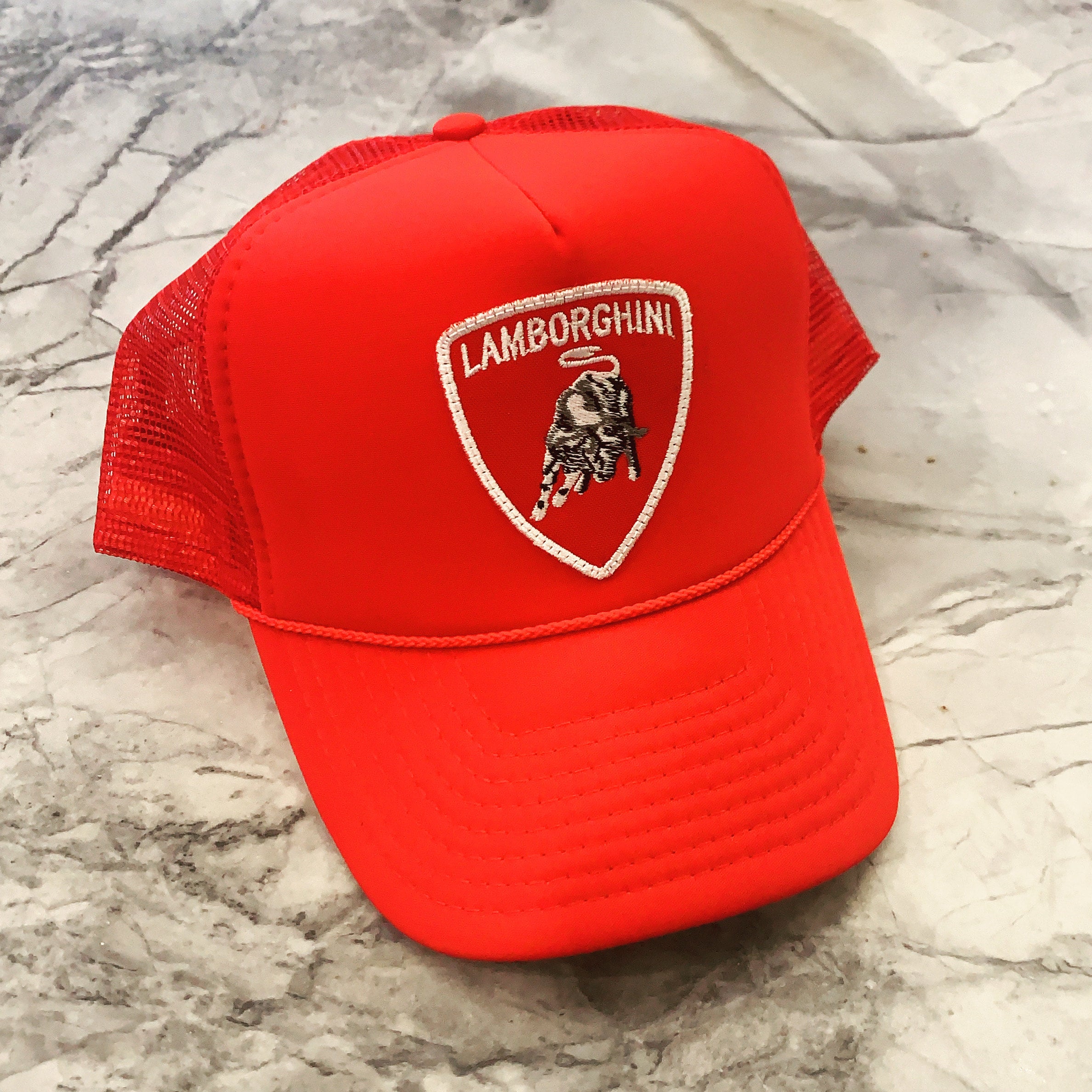 Lamborghini - Red | Custom Handmade Hats & Hoodies